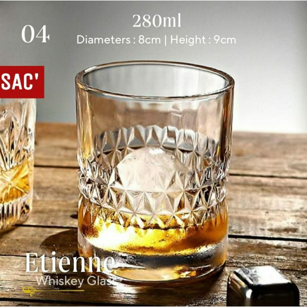 Jual 𝙎𝘼𝘾' Rhone Whiskey Glass Gelas Kaca Gelas Whisky Wine Beer Gelas ...