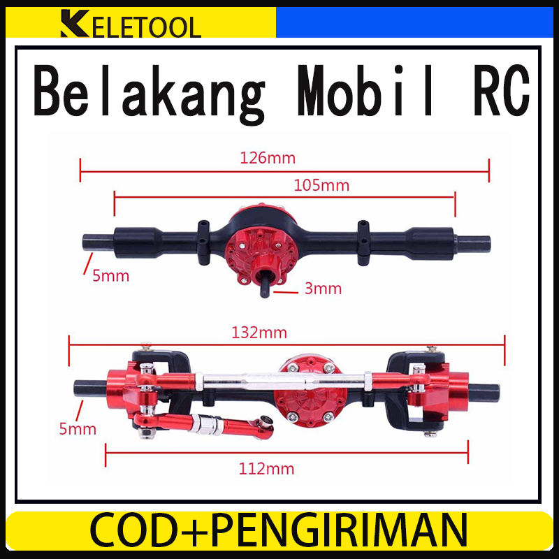 Jual RC Belakang Bahan Metal Untuk Mainan Mobil Truk / As Roda Depan ...