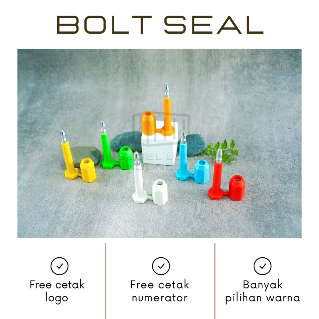 Jual Segel Kontainer Bolt Seal Logam Security Seal Free Cetak Logo ...