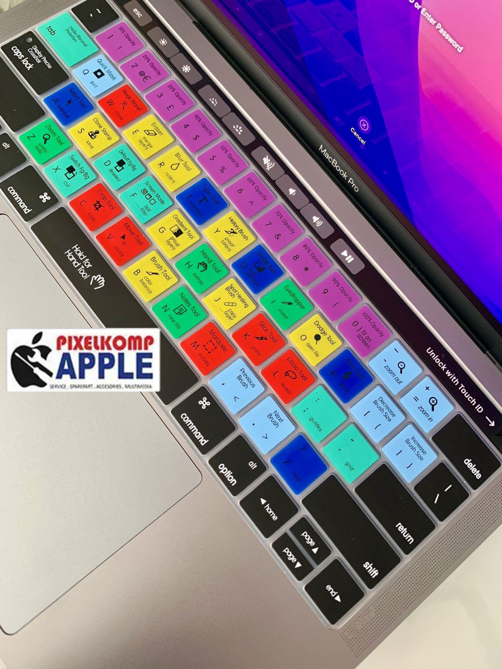 Jual Keyboard Silicone MacBook Pro 13 15 Inch with Touch Bar (Photoshop ...
