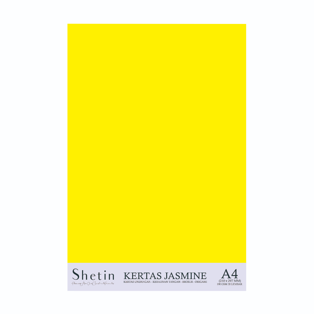 Jual Shetin Kertas Jasmine A4 Kuning / Yellow 200 Gsm Paper Flower ...