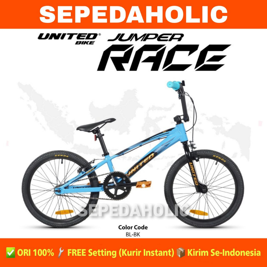 Jual Sepeda Anak Laki BMX UNITED JUMPER RACE Ukuran 20 Inch Alloy ...