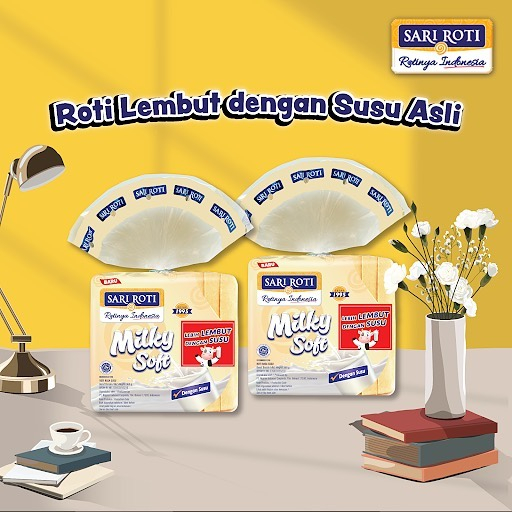 Jual Sari Roti Tawar Spesial Jumbo Kupas Gandum Double Soft Milkysoft ...