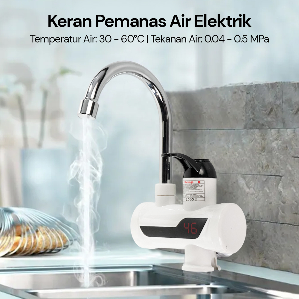 Jual Water Heater Electric Faucet Kran Keran Pemanas air panas dingin ...