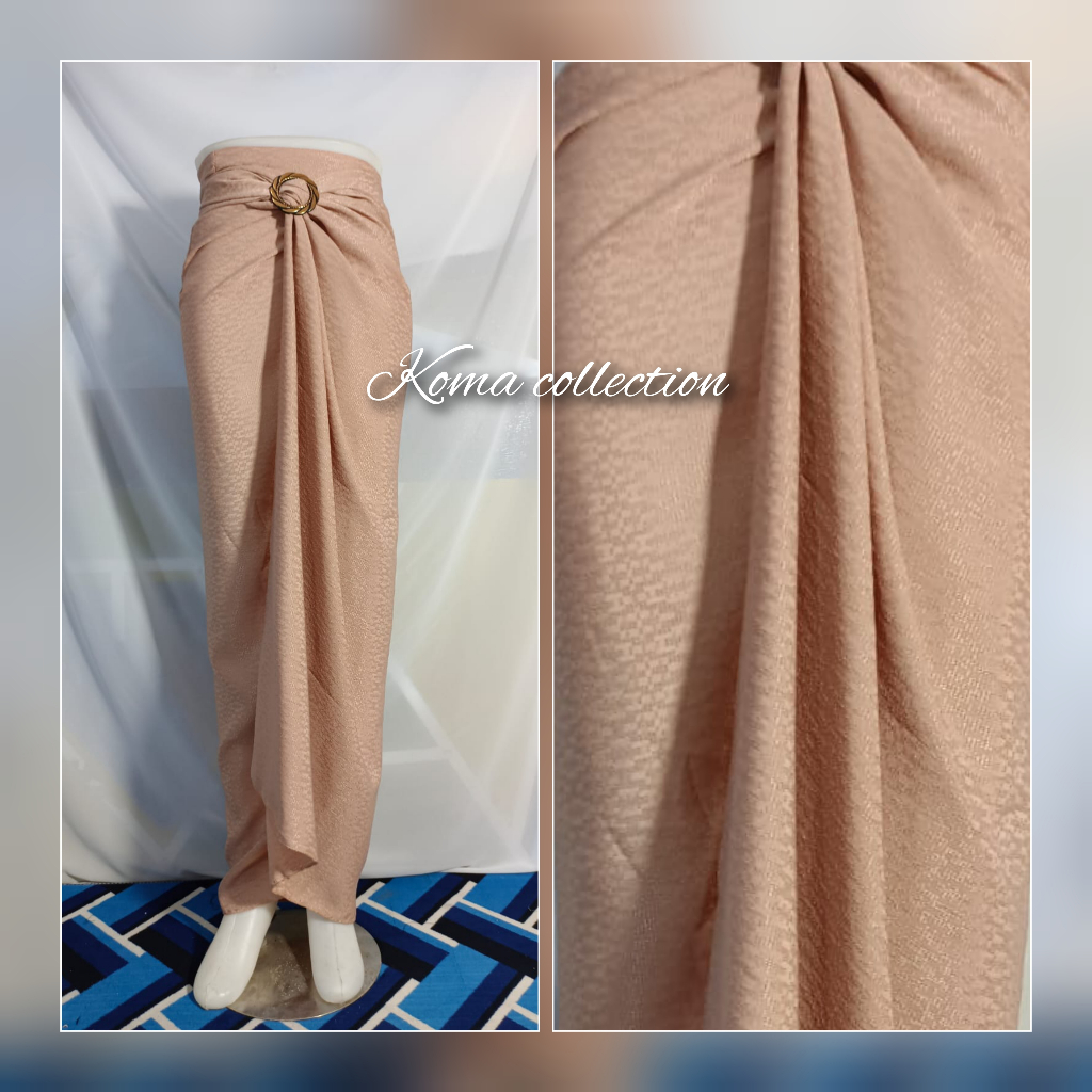 Jual Rok Lilit Polos Abu Doby / Rok Lilit Doby / Rok Lilit Bawahan Kebaya Modern / Rok Lilit ...