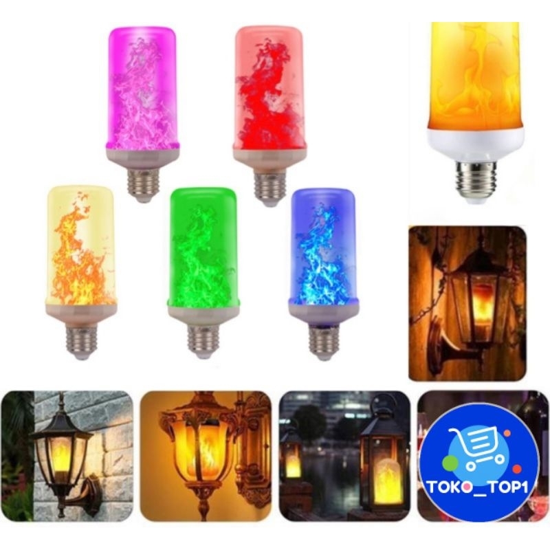 Jual lampu api led e27 besar/bohlam obor led e27-autolux-Flame effect ...