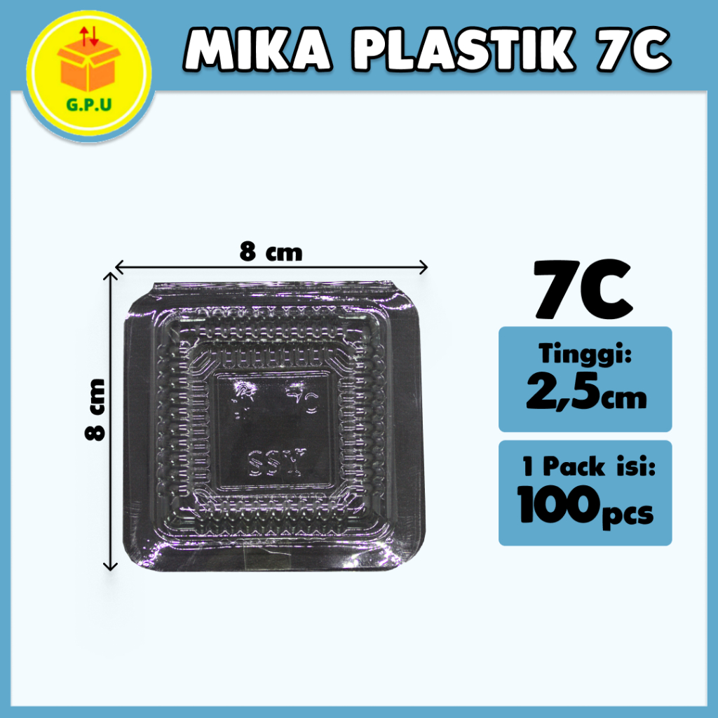 Jual PLASTIK MIKA KUE // MIKA PLASTIK BENING ISI 100 UKURAN 7C | Shopee ...