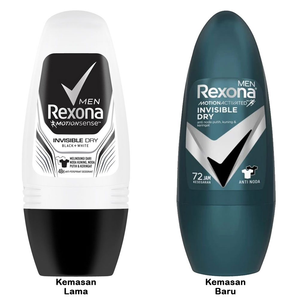 Jual Rexona Men Deo Roll On Invisible Dry 45Ml | Shopee Indonesia