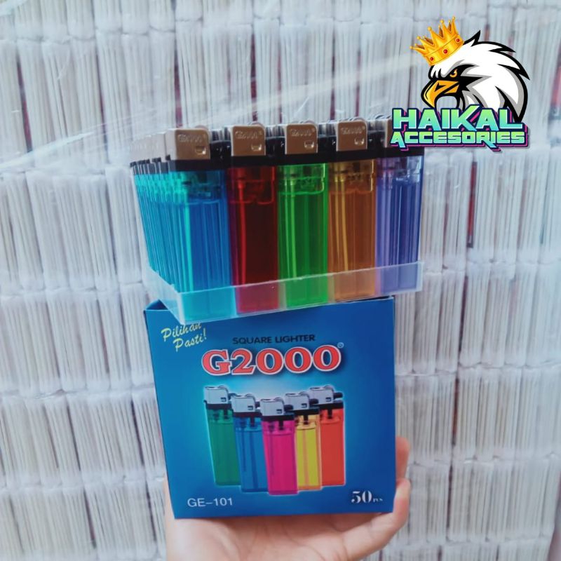 Jual 1 Box Korek Gas G2000 GE-101 Isi (50pcs) | Shopee Indonesia