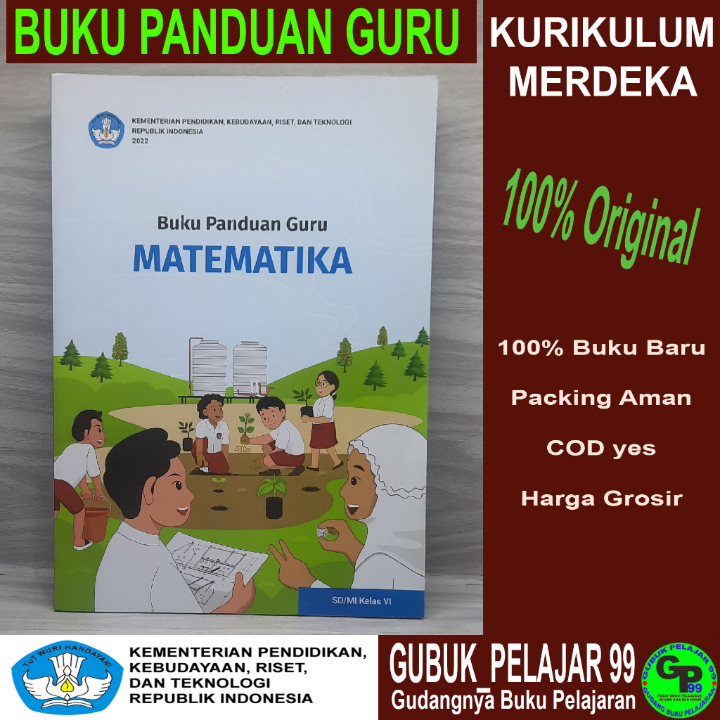 Jual Buku Panduan Guru MATEMATIKA (Dicky Susanto, dkk) Untuk SD/MI Kelas 6 Kurikulum MERDEKA ...