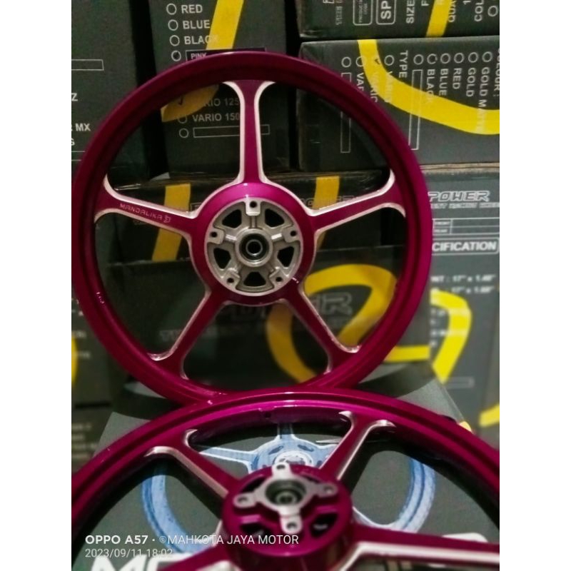 Jual VELG MANDALIKA PNP MX KING MODEL ENKEI WARNA PiNK | Shopee Indonesia