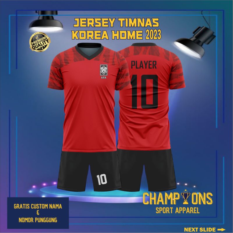 Jual Jersey TIMNAS KOREA SELATAN HOME 2023, Jersey Piala Dunia Qatar ...