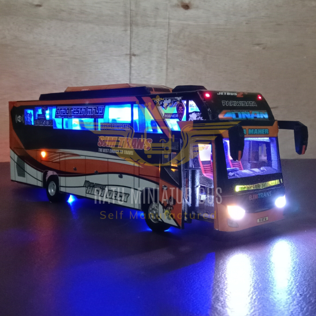 Jual Miniatur Bus SJM Trans Detectif Conan | Shopee Indonesia