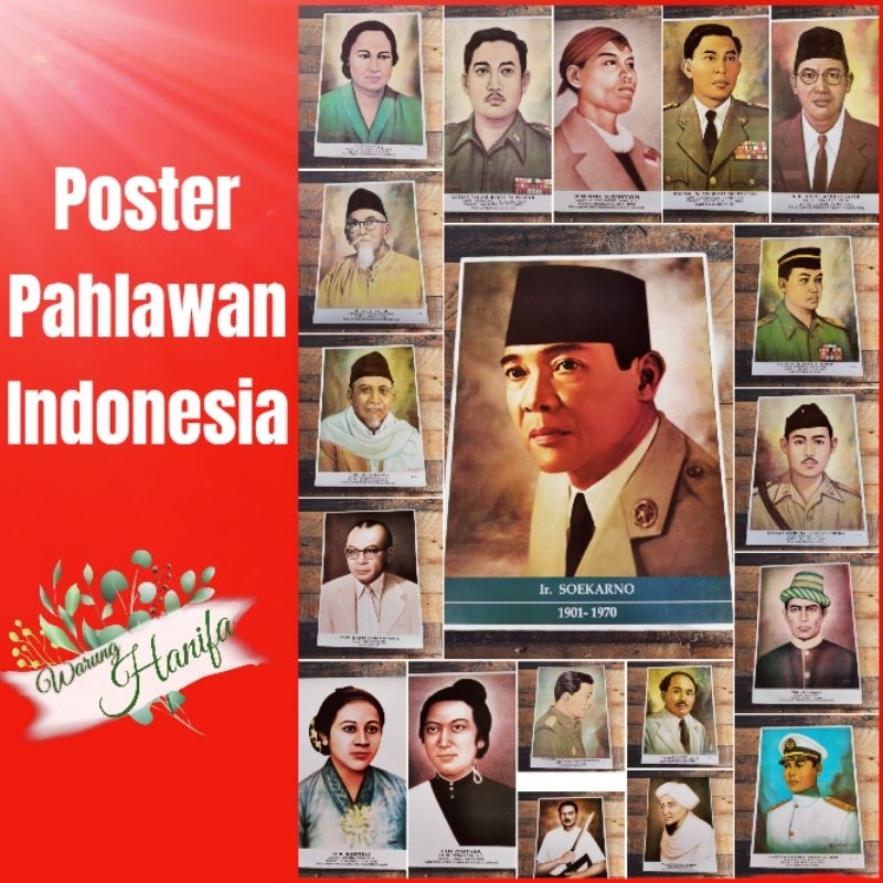 Jual Poster Pahlawan Kemerdekaan Indonesia | Shopee Indonesia