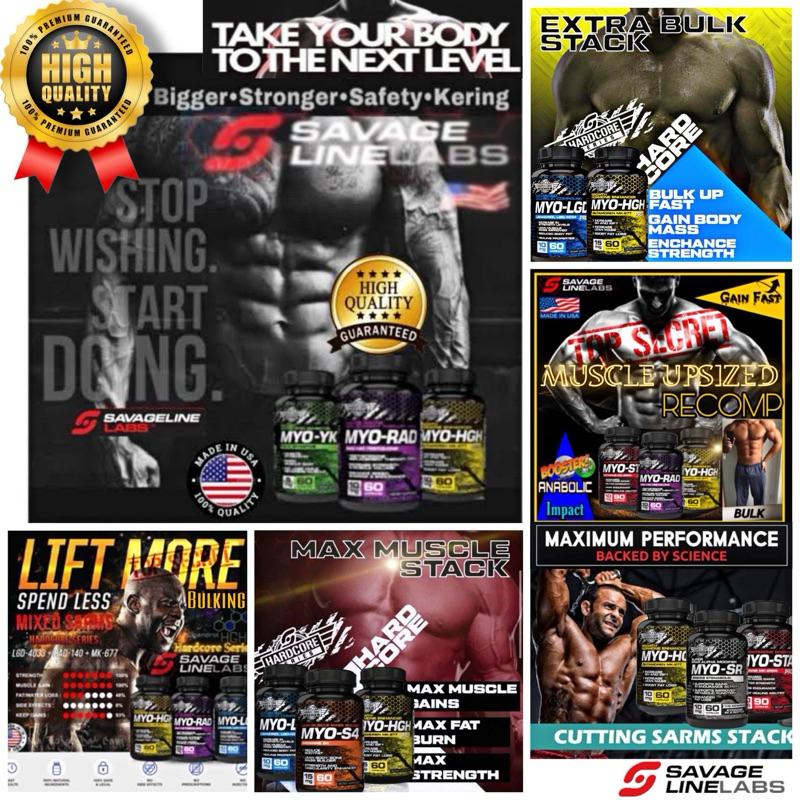 Jual [ SARMS STACK CYCLE PACK ] Savage Line Hardcore Series - Cutting | Bulking | Sizing | Lean ...