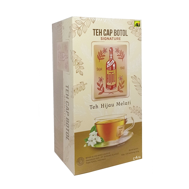 Jual Teh Cap Botol SIGNATURE - Teh Hijau Melati Premium - isi 25 AMPLOP ...
