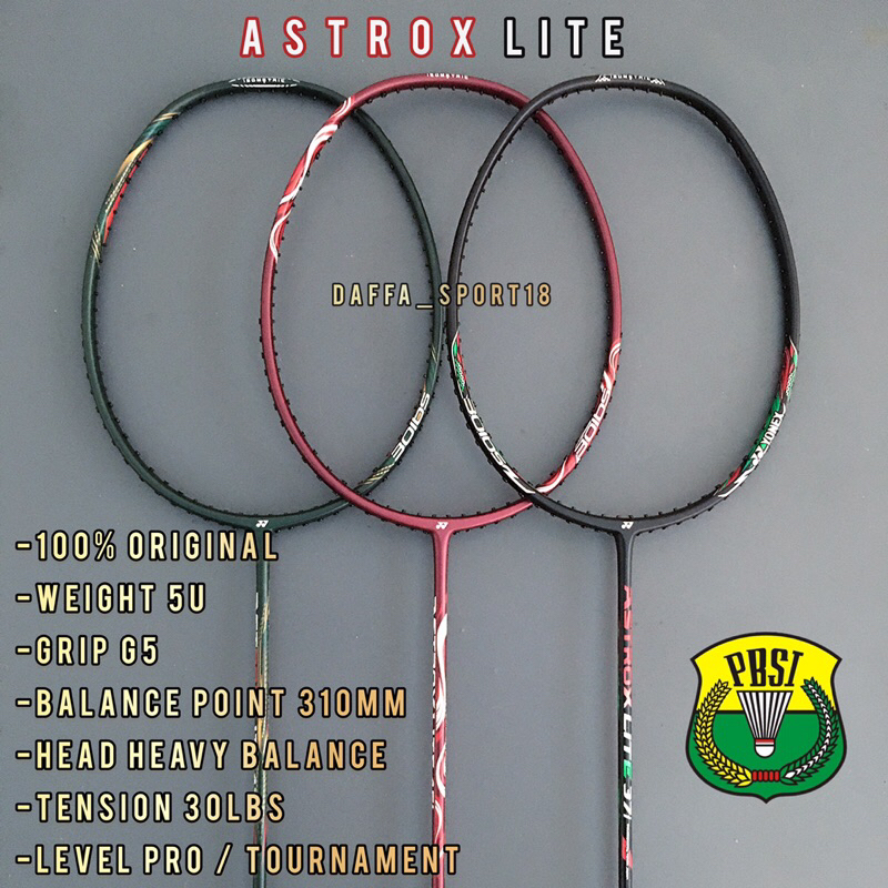 Jual Raket Badminton Yonex Astrox Lite 37i 43i 45i Original Free Tas ...