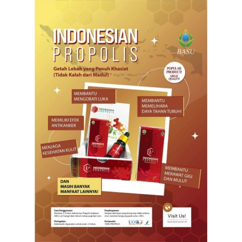 Jual ( BASU ) PROPOLIS SUPLEMEN UNTUK SEMUA KELUHAN | Shopee Indonesia
