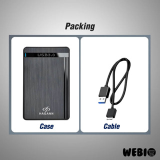 Jual HAGANN HDA-E31 Casing Hardisk Eksternal HDD SSD Enclosure 2.5" USB 3.0 | Harddisk Case SATA ...