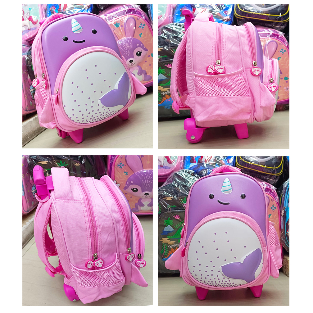 Jual PROMO TROLLEY Roda Dorong 13inch TAS ANAK SEKOLAH TK Motif IKAN ...