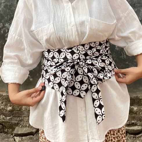 Jual Obi belt batik jumputan motif kekinian terbaru termurah ikat ...