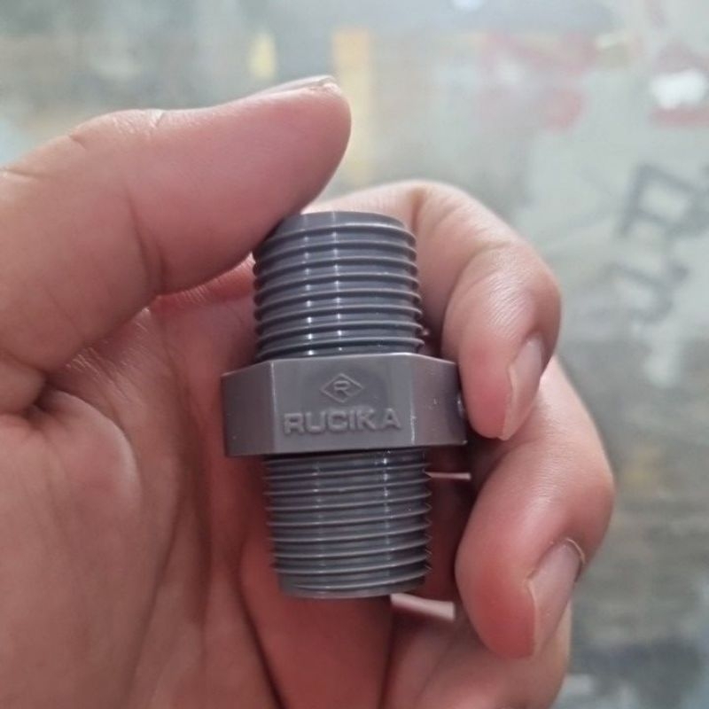 Jual DOUBLE NIPPLE NEPLE 1/2" INCH PVC RUCIKA AW / DOBEL NEPEL 1/2" RUCIKA AW JIS | Shopee Indonesia