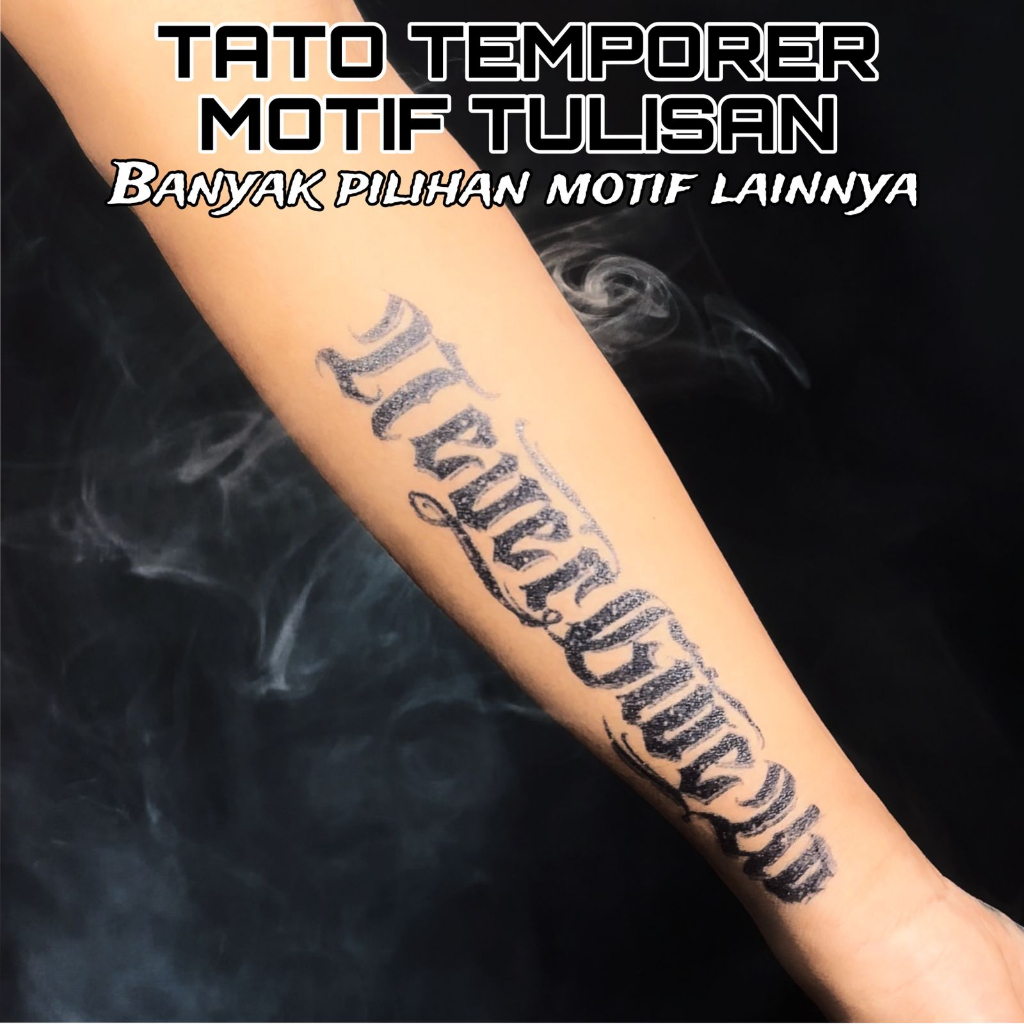 Jual Tatomaniagaleri-Tato Motif Huruf Tulisan / Tato temporer seri ...