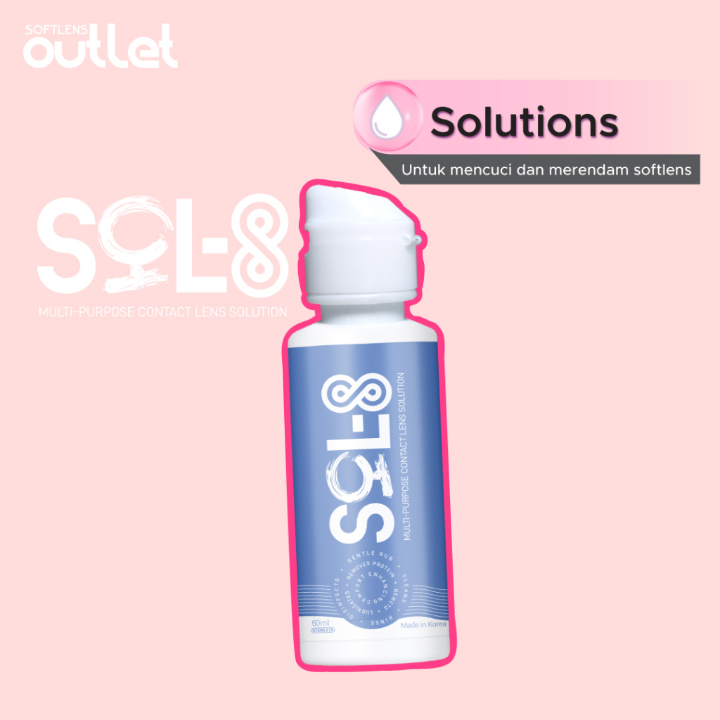 Jual SOL-8 60ml Solution - Softlens Outlet | Shopee Indonesia