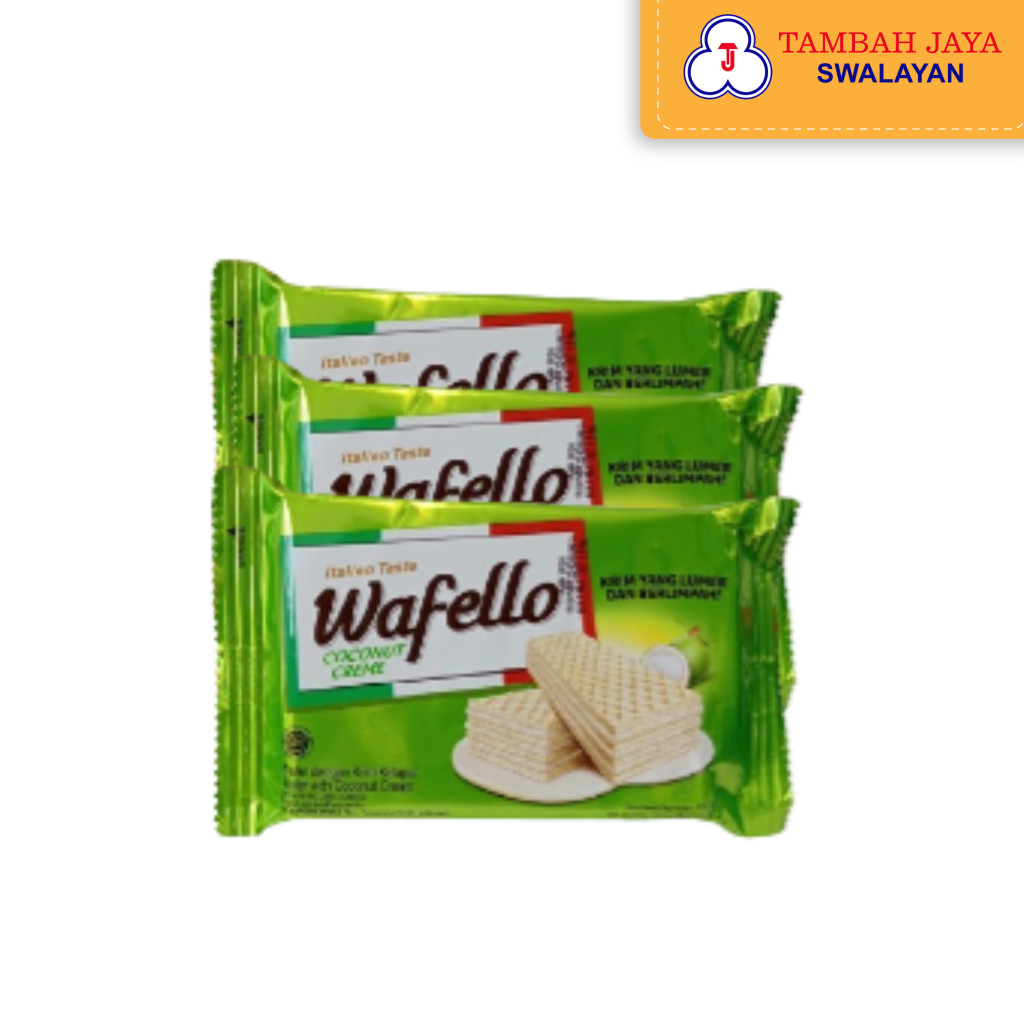 Jual Wafello Wafer Coconut Creme 43gr (Banded) | Shopee Indonesia