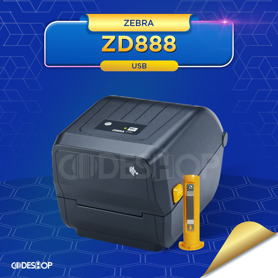 Jual Printer Zebra ZD888 Plus 1 Core Spindle 1 inch Muat Ribbon 300 Meter | Shopee Indonesia