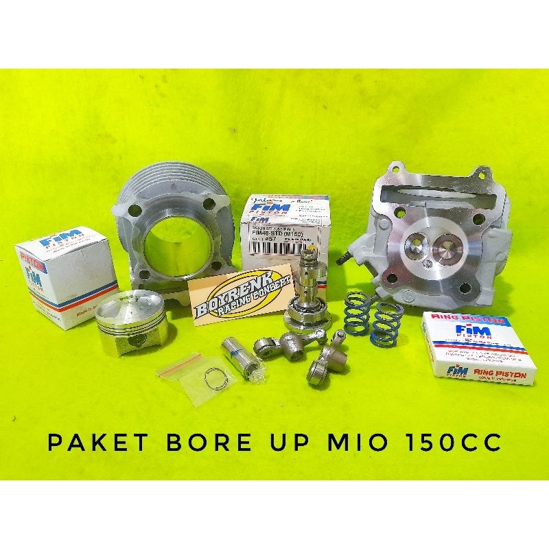 Jual PAKET BORE UP MIO SPORTY LAMA KARBU 130-150CC TANPA COAK CRANKCASE ...