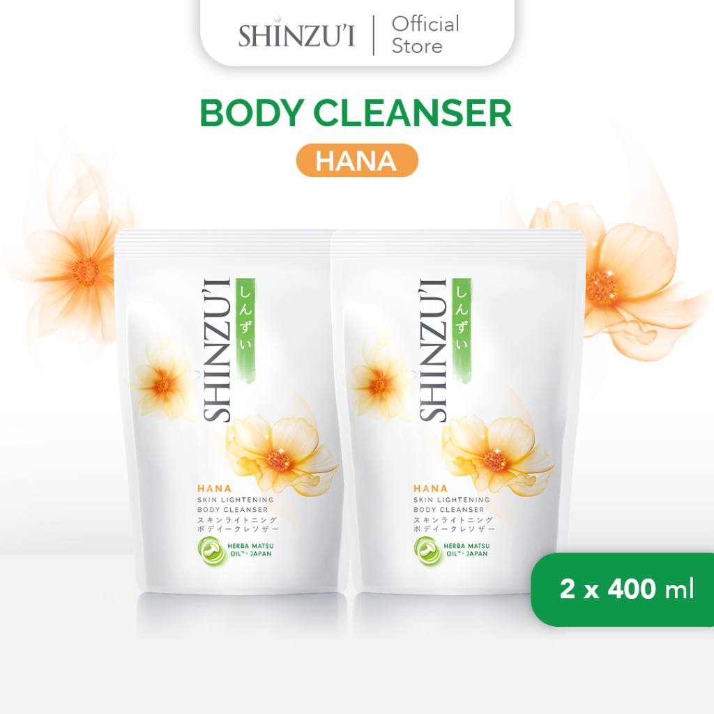 Jual Shinzui Body Cleanser Hana Refill 380ml isi 2pcs | Shopee Indonesia