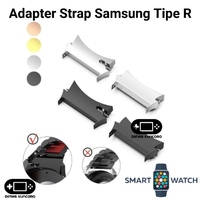 Jual Adapter Strap Samsung Tipe R connector galaxy watch 5 40mm 44mm ...