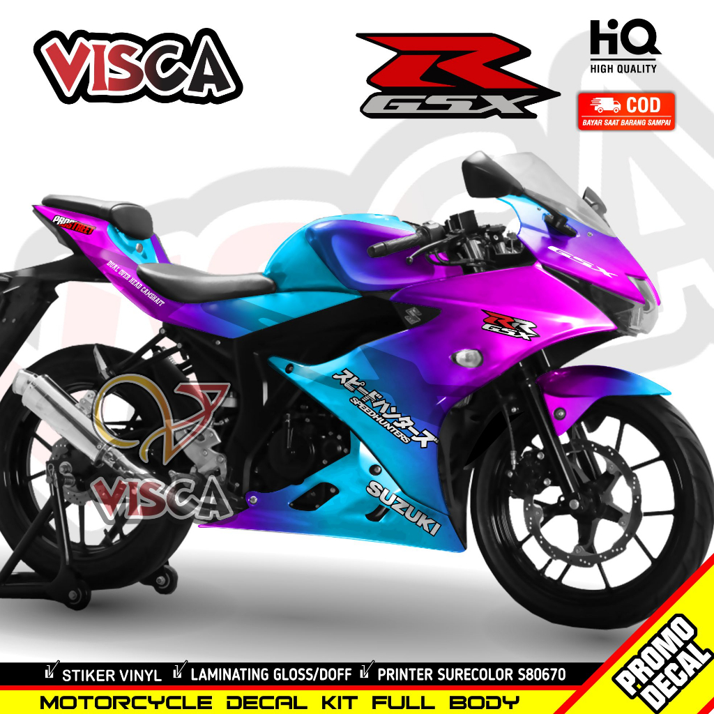 Jual Decal Gsx R150 Full Body Stiker Gsx R150 Full Body Decal Gsx 150 ...