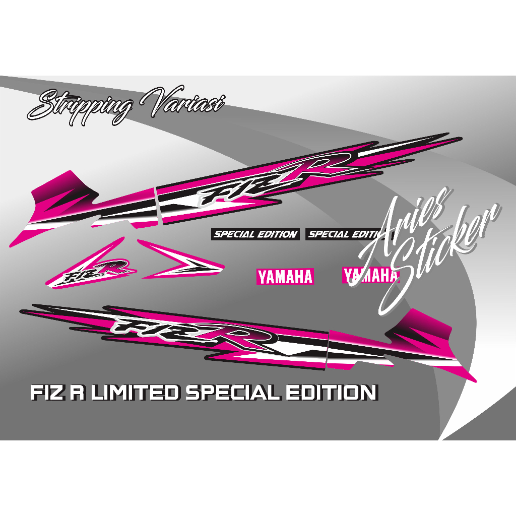 Jual Striping Sticker Yamaha Fiz r Spesial Limited Edition | Shopee ...