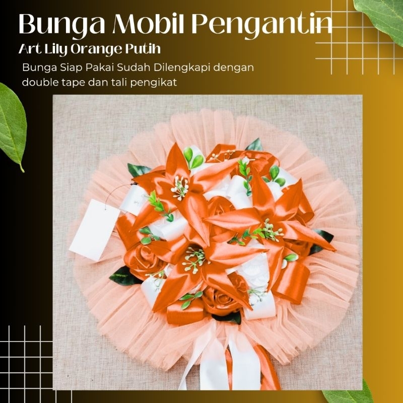 Jual Bunga Mobil Art Lili - Hiasan Bunga Mobil Pengantin - Bunga Hadiah ...