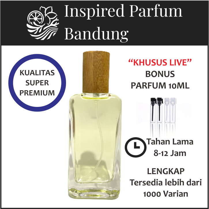 Jual [Bonus 10ml di LIVE] Inspired Parfum Bandungg 55ML/60ML Custom Aroma (Request) | Shopee ...