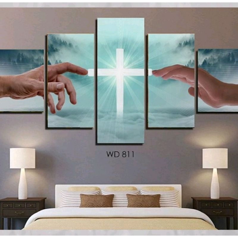 Jual (1SET) Hiasan Dinding SET YESUS Aesthetic ruangan Tamu//Poster ...