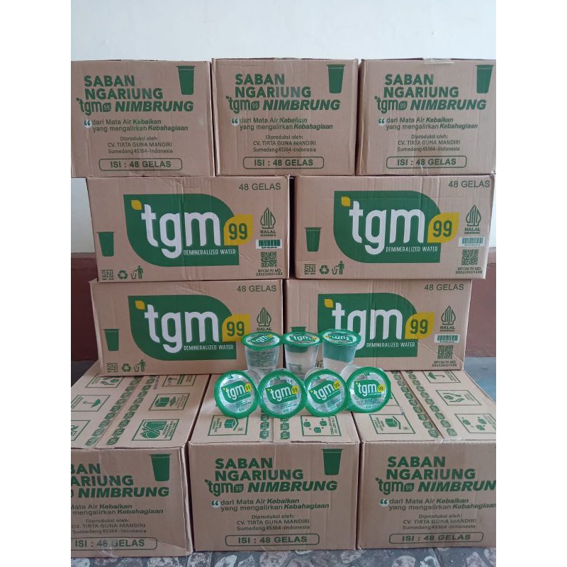 Jual air kemasan air demineralized tgm 220ml min 48pcs | Shopee Indonesia