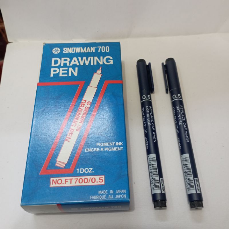 Jual SNOWMAN 700 DRAWING PEN 0,5 (hitam) / pcs | Shopee Indonesia