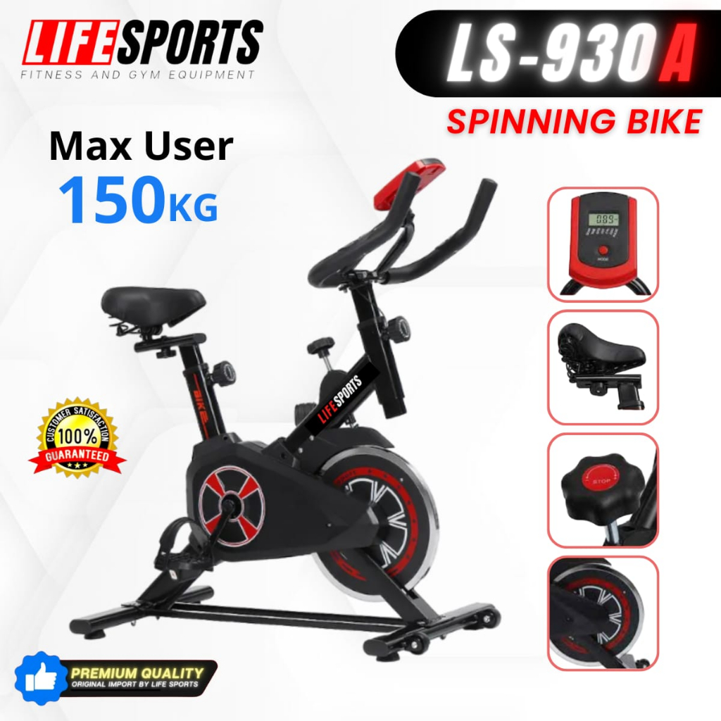 Jual LIFESPORTS - New Alat Olahraga Fitness Cardio Static Bike Sepeda ...