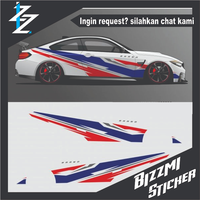 Jual CUTTING STICKER STIKER MOBIL STRIPING GRAFIS RACING SUV MUV ...
