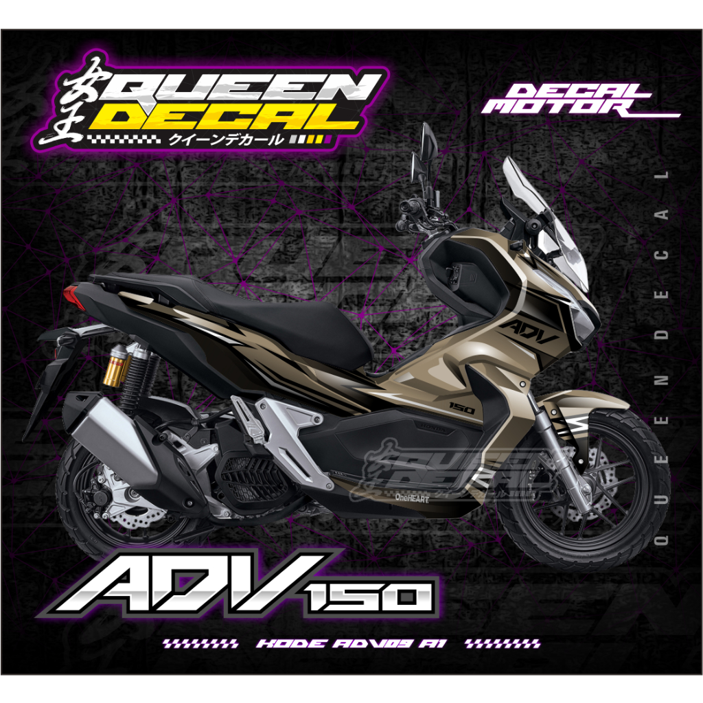 Jual STICKER FULLBODY HONDA ADV150 CUSTOM LIST VIRAL - DECAL STRIPING ...