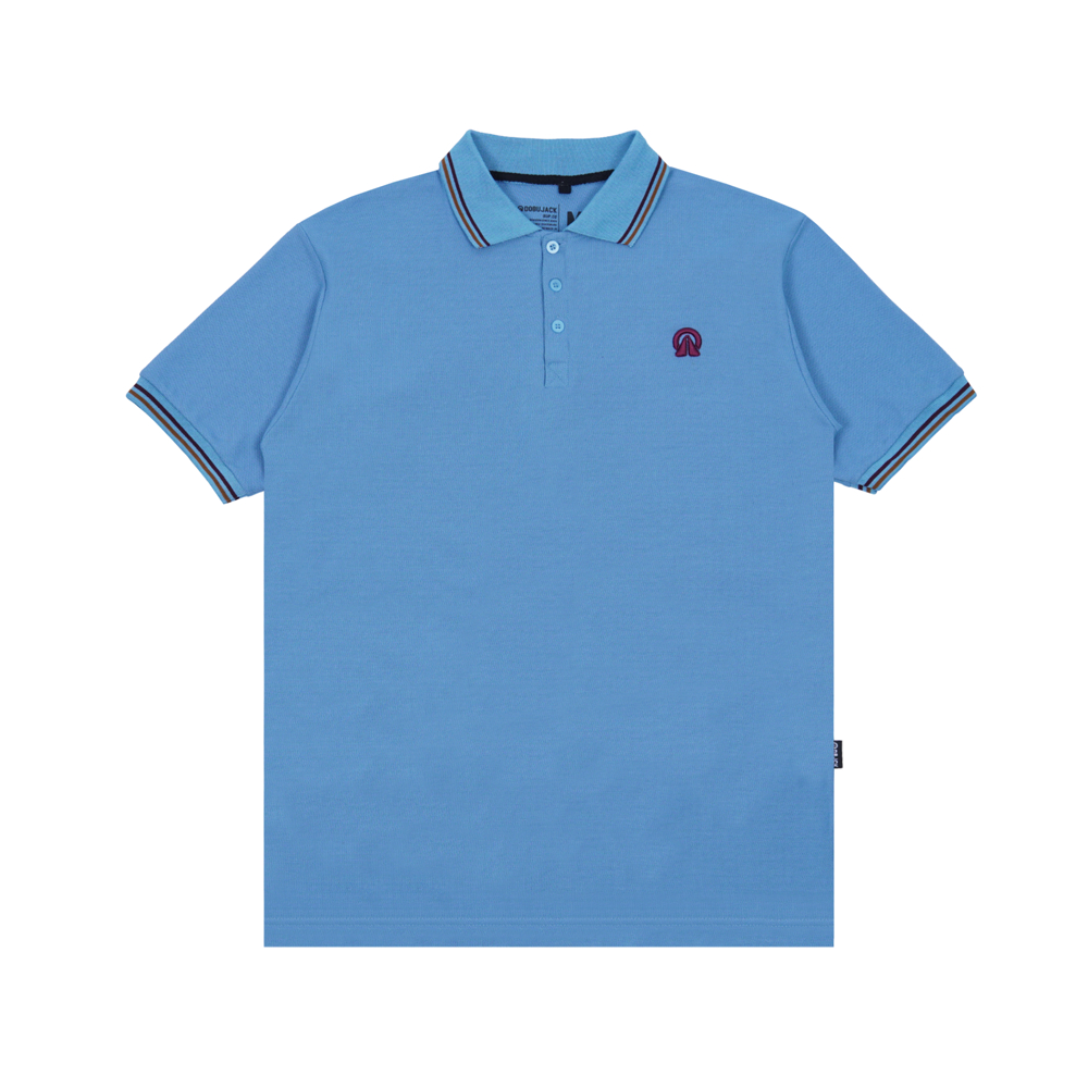 Jual Dobujack Polo Shirt Maurice Blue Sky | Shopee Indonesia