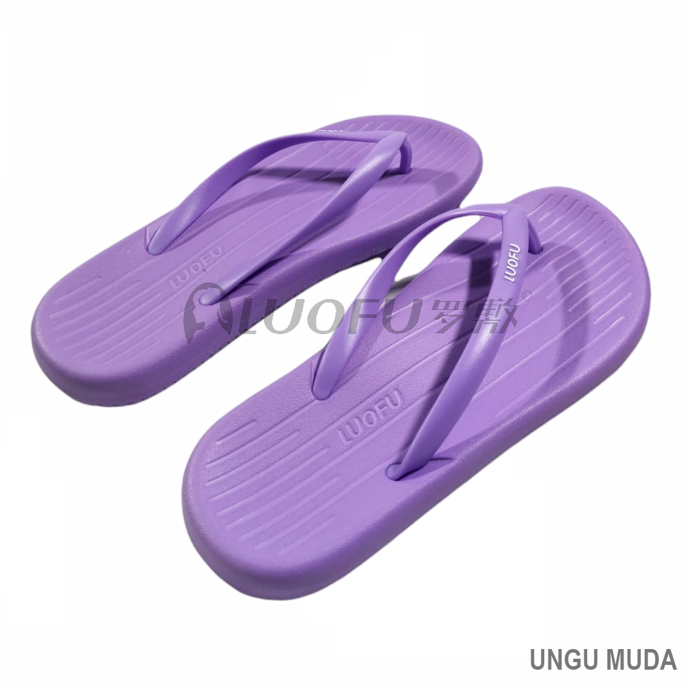 Jual LUOFU Sendal Jepit Jelly Karet Eva Wanita E7202-E01JWT6W [C02 ...