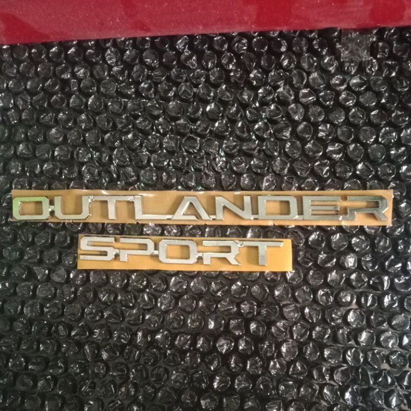 Jual emblem logo tulisan Outlander sport original | Shopee Indonesia