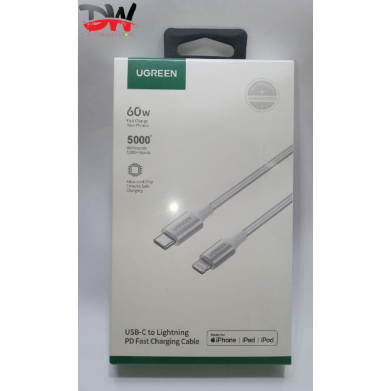 Jual Ugreen Kabel Data IPhone MFI Type C To Lightning Fast Charging | Shopee Indonesia