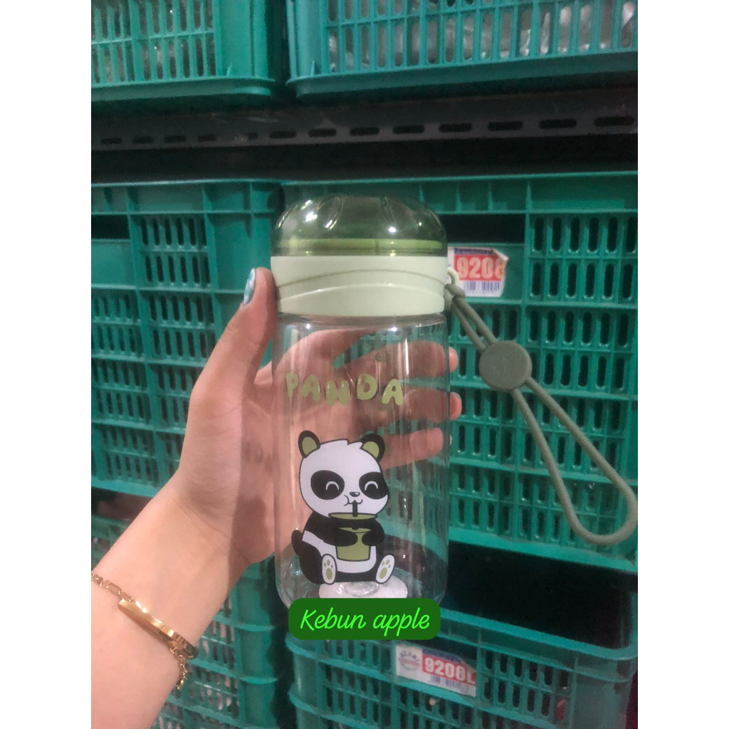 Jual Botol Minum Anak Lucu Motif Panda UK 520ml Botol Air Dengan Tali ...