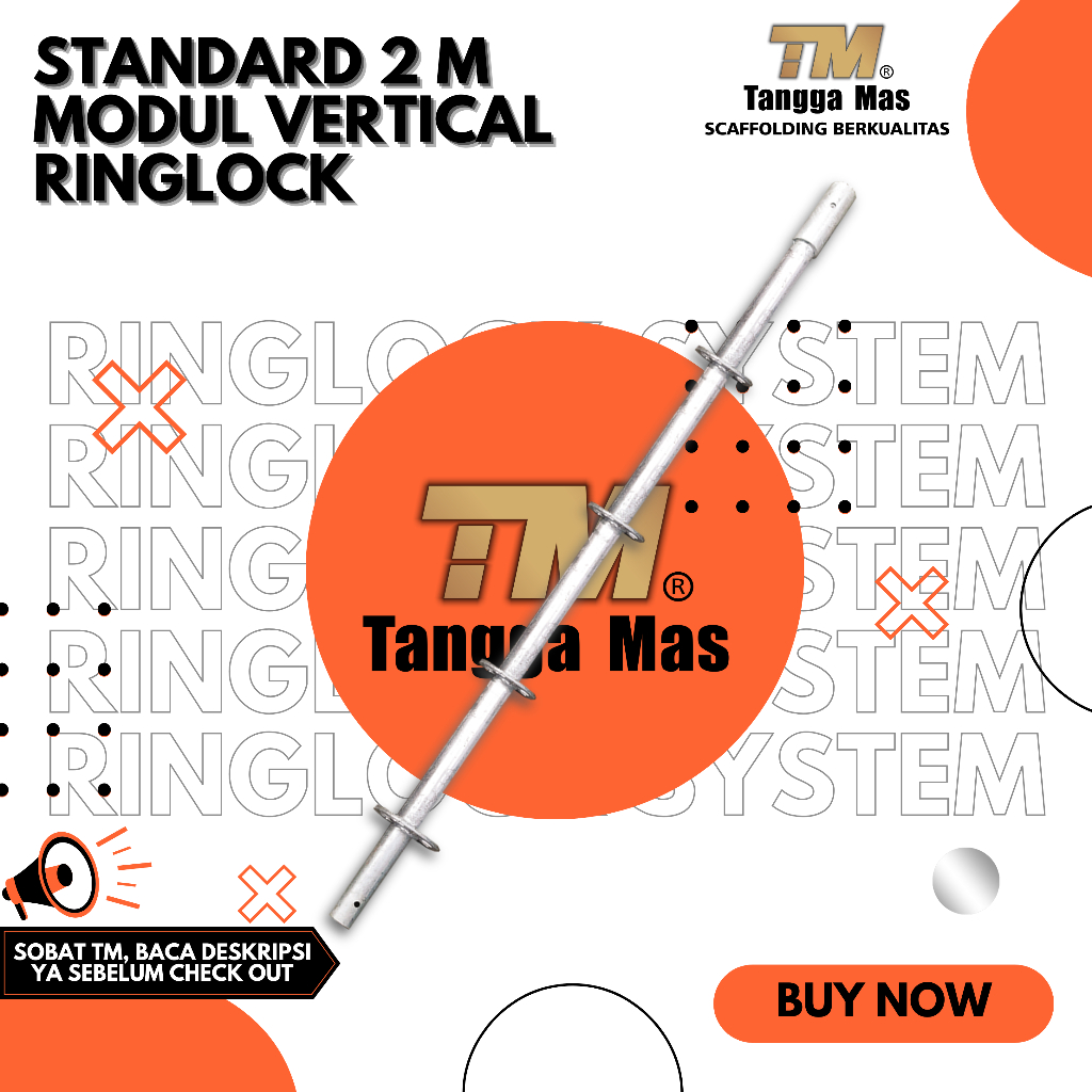 Jual RINGLOCK VERTICAL / STANDARD SCAFFOLDING JENIS PCH / RINGLOCK SYSTEM | Shopee Indonesia