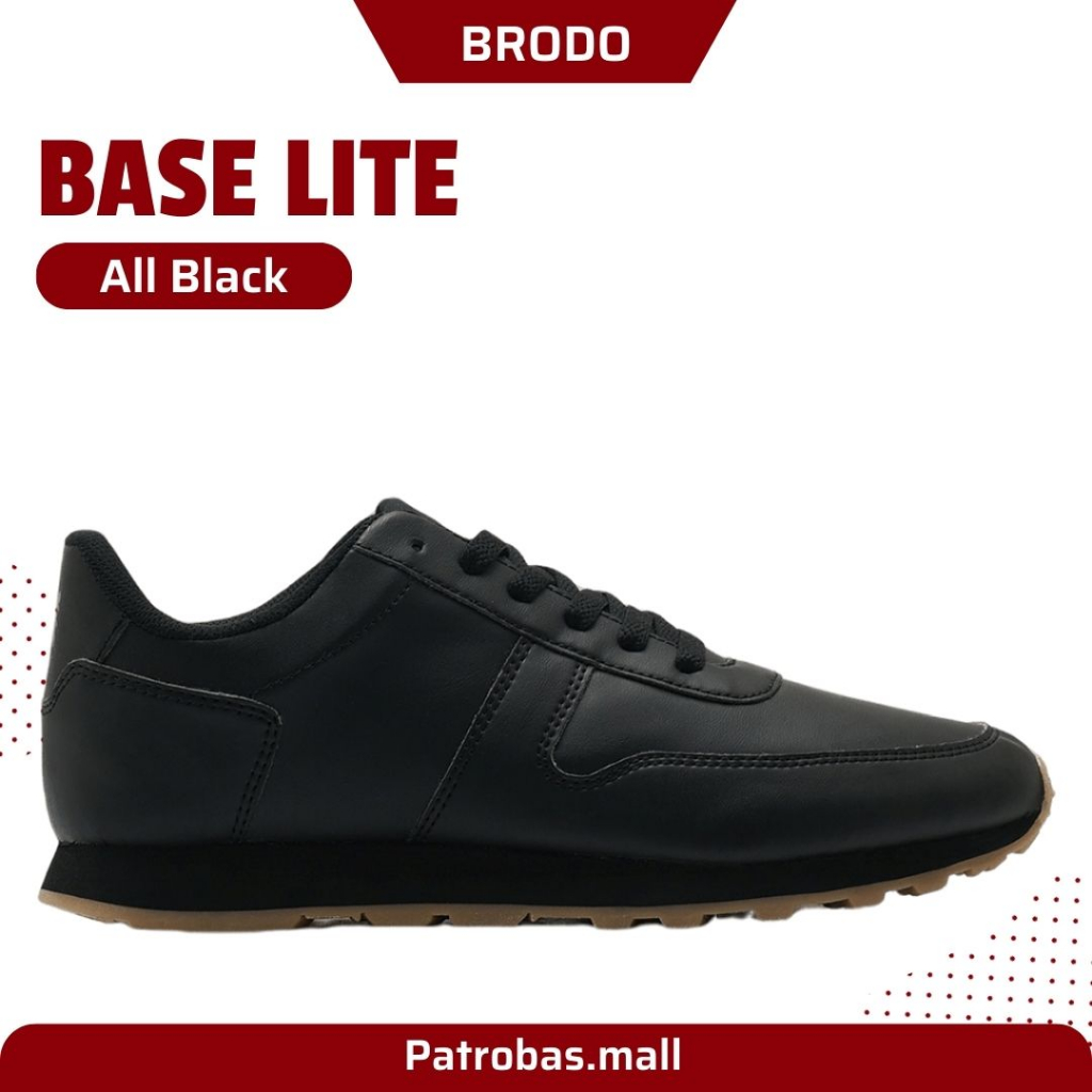 Jual BRODO Base Lite All Black Original Sepatu Sneakers Casual Shoes ...